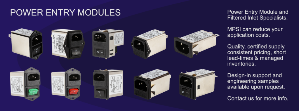 Power Entry Modules & Inlets | Panel Mount & Snap-Fit | MPSI